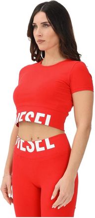 Diesel Femme, Tops, Rouge, Taille: 40 FR Cropped T-shirt J02581Kya0Lk405