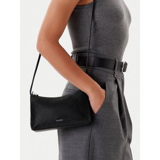 Calvin Klein Handtasche Calvin Klein Ck Must Aop Conv Logo Jqd Strap LV04F3099G Schwarz