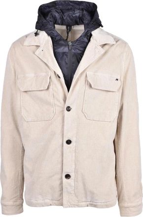 Mason's Homme, Vestes, Beige, Taille: XL Giubbotto a camicia velluto