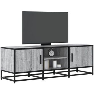 vidaXL Vidaxl - Meuble tv sonoma gris 120x35x41 cm bois dingénierie et métal