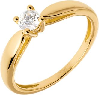 Edenly Zarter Solitär in Gelbgold - 0.26 Karat