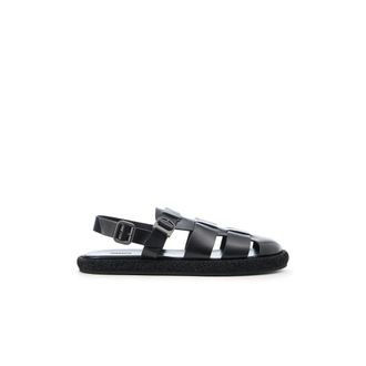 Iceberg Homme, Chaussures, Noir, Taille: 45 EU Sandales Plates &agrave; Brides Tress&eacute;es