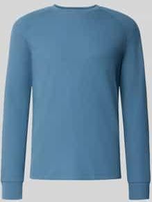 Tom Tailor Denim Regular Fit Langarmshirt mit Waffelstruktur