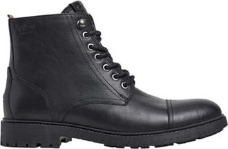 Pepe Jeans London Fred Land - Bottines en Cuir Noir