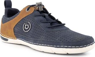 Bugatti Herren Schn&uuml;rschuhe blau Textil