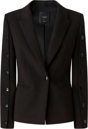Pinko Pinko, Femme, Vestes, Noir, Taille: 40 FR Vêtements dextérieur pour femmes Noir Ah25
