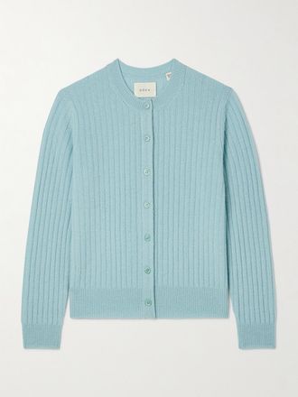 Dôen Danaë Cardigan Aus Geripptem Kaschmir - Blau