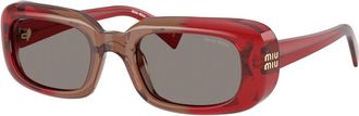Miu Miu Sonnenbrillen - - Accessories - unisex - Rot - 52 MM
