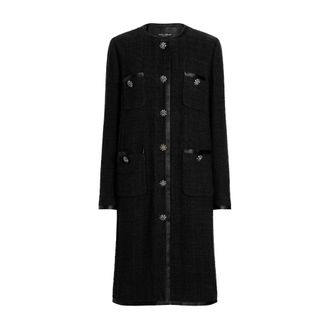 Dolce & Gabbana Stilvoller Wintermantel - - Coats - Damen - Schwarzk - L
