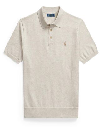 Ralph Lauren Softes Feinstrick-Poloshirt mit Pony-Stickerei in