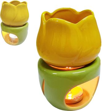 Generic Teelicht-Wachsschmelzw&auml;rmer - 4,72 Zoll Keramik | Brenner F&uuml;r &Auml;therische &Ouml;le - 180 Ml Aromatherapie-Diffusor, Kerzenhalter F&uuml;r Zuhause, Schlafzimmer, 