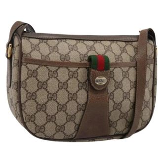 Gucci Sac bandouli&egrave;re vintage GG Canvas Pre-owned - Femme - Pre-owned - Brun - Taille: ONE Size