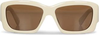 Jacquemus Femme, Accessoires, Beige, Taille: ONE Size Croisiere Rectangular Lunettes de soleil