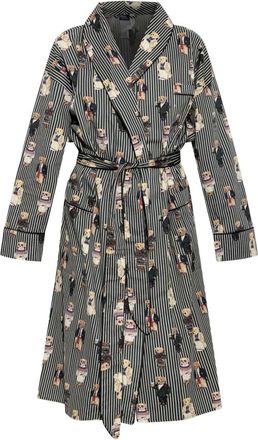 Polo Ralph Lauren Robe en tissu Heritage Polo Bear - Femme - V&ecirc;tements de nuit et de d&eacute;tente - Gris - Taille: 38/40 FR