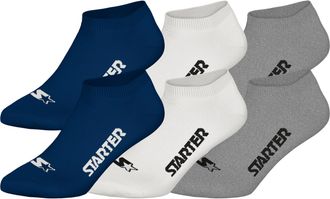 Starter 6pk Sneaker Socks - NNY/WHT/MGR - 43/46