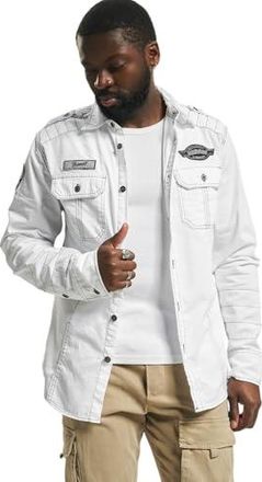 Brandit Luis Vintage Shirt Long Sleeve, color: white, size: 7XL