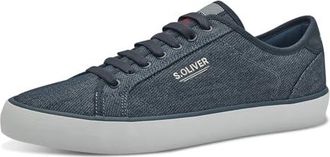 s.Oliver Homme Herren Sneaker Slip on 5-14616-44 Basket, Bleu Marine, 42 EU