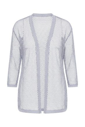 Angel Of Style Strickjacke Lochstrick-Jacke Relaxed Fit offene Jacke