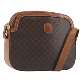Celine Pre-owned Vintage Macadam Canvas Umh&auml;ngetasche - - Pre-owned - Damen - Braun - ONE SIZE