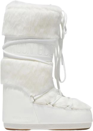 Moon Boot Stiefeletten - Moon Boot Mn Icon Faux Fur Boots Off White 80d1408 - Gr. 42 (EU) - in Wei&szlig; - f&uuml;r Damen