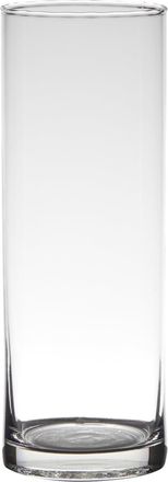 Hakbijl Dekoglas, Vase Zylinder H. 24cm D. 9cm klar transparent rund Glas Hakbijl