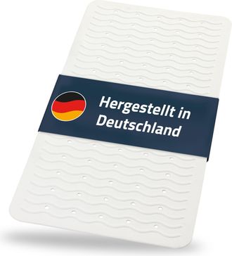 Ridder Badewanneneinlage Playa 38x80cm, wei&szlig;, 100% TPE | Made in Germany Badewannenmatte aus hautfreundlichem TPE. Maschinenfeste Antirutschmatte mit Saugn&auml;p