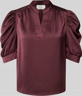 Neo Noir Regular Fit Bluse aus Satin mit Puff&auml;rmeln Modell Roella