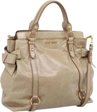 Miu Miu Damen, Pre-Owned, Beige, ONE SIZEGr&ouml;&szlig;e