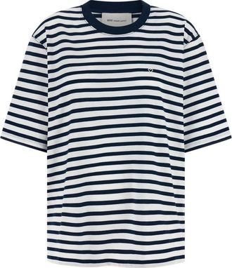 Ami Femme, Tops, Bleu, Taille: 40 FR Boxy Marini&egrave;re T-Shirt