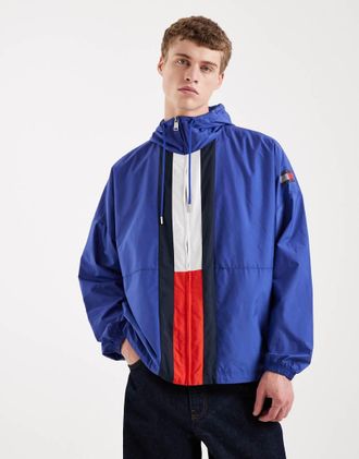 Tommy Jeans Chicago - Windjacke in Blau mit Flag-Logo