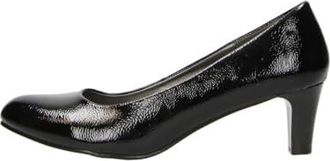 Fitters Footwear Fitters Chaussures Femme Aurelia en Couleur Black Patent, Chaussures Femme Grande Taille - Grandes Chaussures Femme, Aurelia 44 EU Black Patent