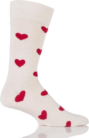 Happy Socks Heart Sock bunte Baumwollsocken mit lustigen Herz Mustern