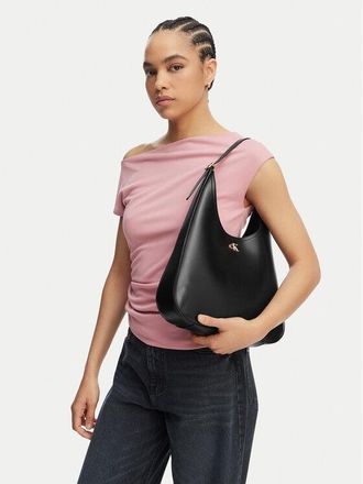 Calvin Klein Handtasche Ck Medium Shoulder Bag LV04F3522G Schwarz