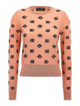Dolce & Gabbana Pull Col Rond - Couleur Chair
