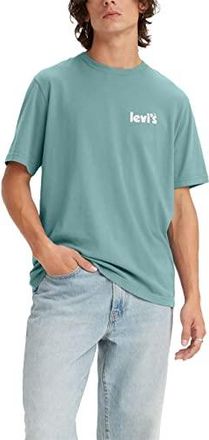 Levi's Homme Ss Relaxed Fit Tee, Poster Chest Pastel Turquoise, S