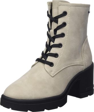 s.Oliver Damen Stiefeletten mit Absatz aus Kunstleder Blockabsatz, Braun (Taupe), 39 EU