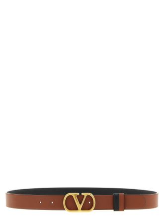 Valentino Garavani Mens Multicolor Calfskin Regular Belt