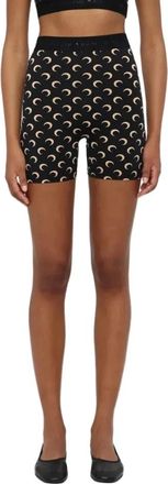 Marine Serre Femme, Shorts, Multicolore, Taille: 42 FR Mini-short en jersey imprim&eacute; Lune