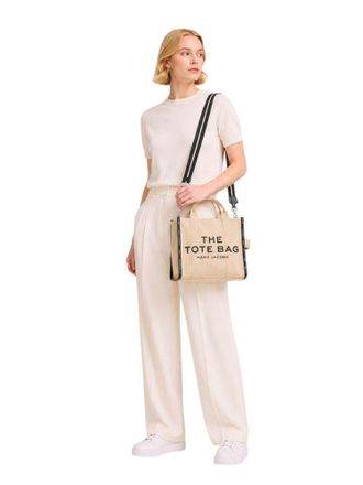 Marc Jacobs Womens Satchel Bag Warm Sand Cotton - Tote-Bags