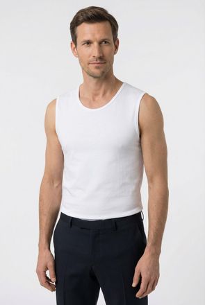 Olymp T-Shirt OLYMP Casual, Herren, Gr. XXL, wei&szlig;, Obermaterial: 94% Baumwolle, 6% Elasthan, unifarben, Basic, schmal, Rundhals, eingefasste Kante, Shirts T