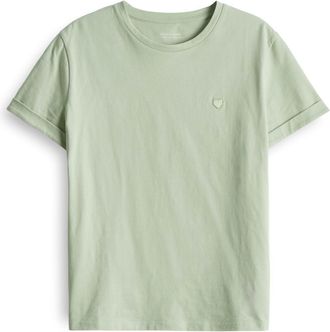 OPUS Damen Kurzarmshirt | T-Shirt SERZ Regular aus Organic Cotton Green Glow, 36