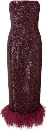 16Arlington Femme, Robes, Violet, Taille: 36 FR Minelli Sequin Pencil Midi Dress