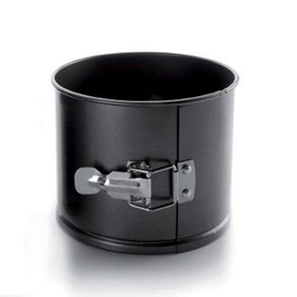 Ibili Panettone-Backform 16x10 cm, Stahlblech, schwarz, 16 x 16 x 10 cm