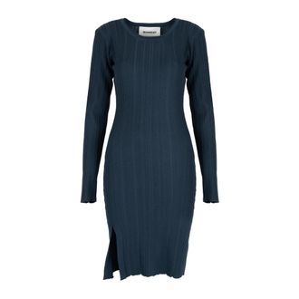 Silvian Heach Strickkleid Midi - - Dresses - Damen - Blau - XS