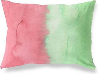 Bonamaison Le Jardin du Lin Kissenbezug Zierkissenbezug Motiv Aquarell Kissenbezug, Für Bett, Auto, Sofa, Haus, Wohnzimmer, Schlafzimmer, Dekoration, 45x60 Cm - 