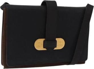 Loewe Sac bandouli&egrave;re en daim Pre-owned - Femme - Pre-owned - Noir - Taille: ONE Size