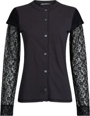 Our Legacy Cardigan manches dentelles en coton