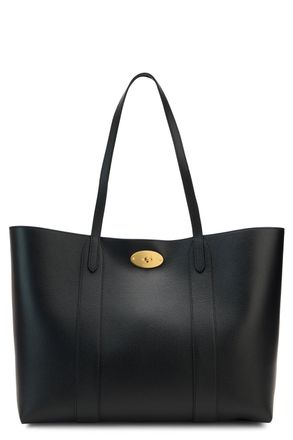 Mulberry Pebbled Leather Tote Bag - Black