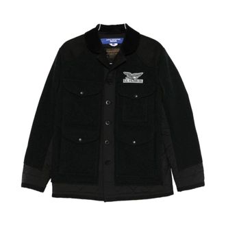 Junya Watanabe Homme, Vestes, Noir, Taille: L Wool Jacket