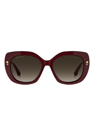 Etro Colour Stripes Sonnenbrille - Rot